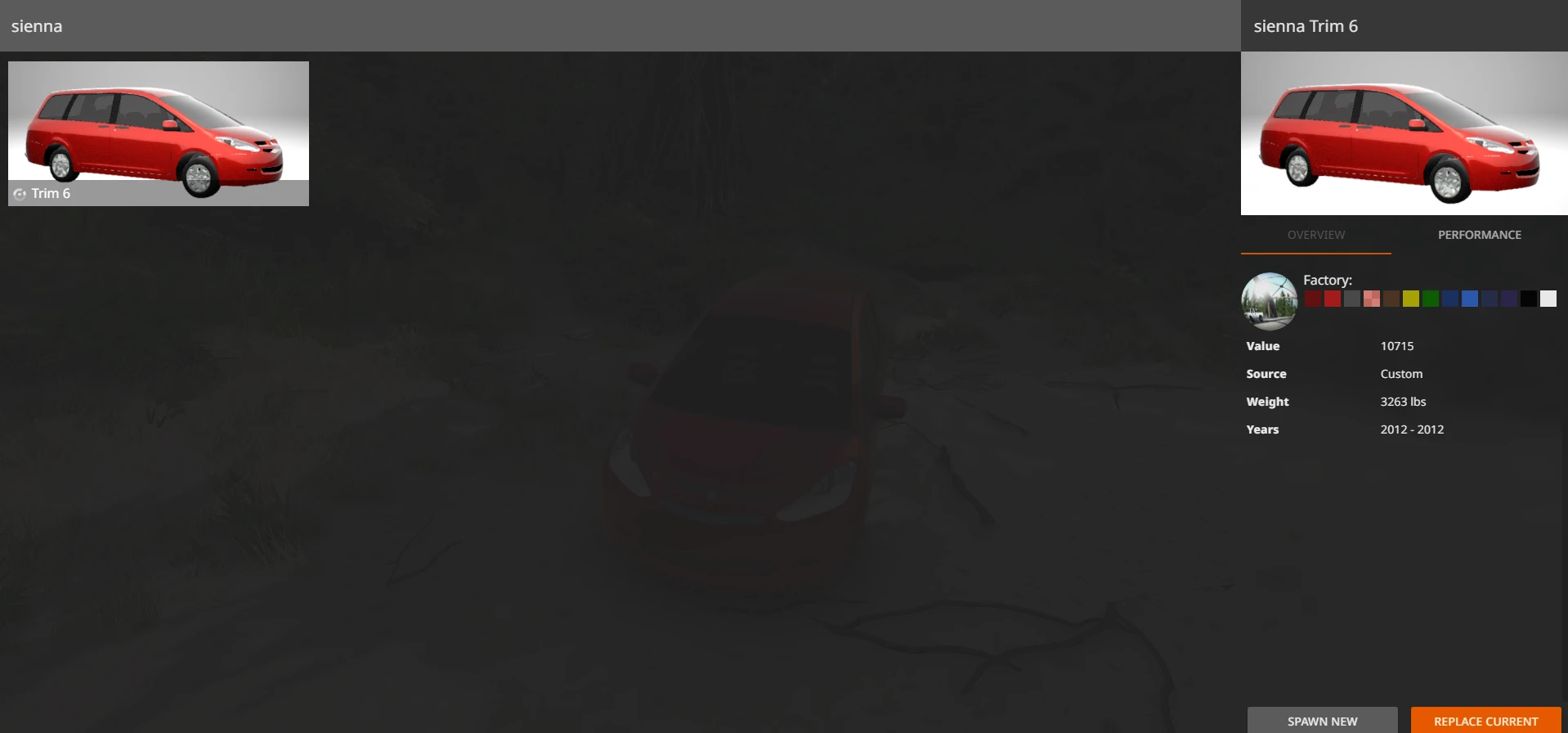 2006 sienna alpha - BeamNG.drive